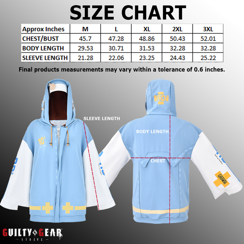 Guilty Gear -Strive- Bridget Headdress Jacket Hoodie with Brooch ...