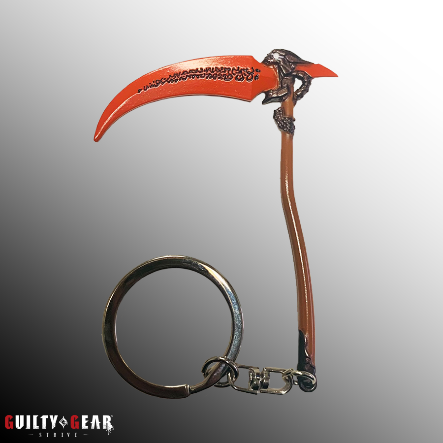 Guilty Gear -Strive- Testament Scythe Metal Keychain – ArcShopUS